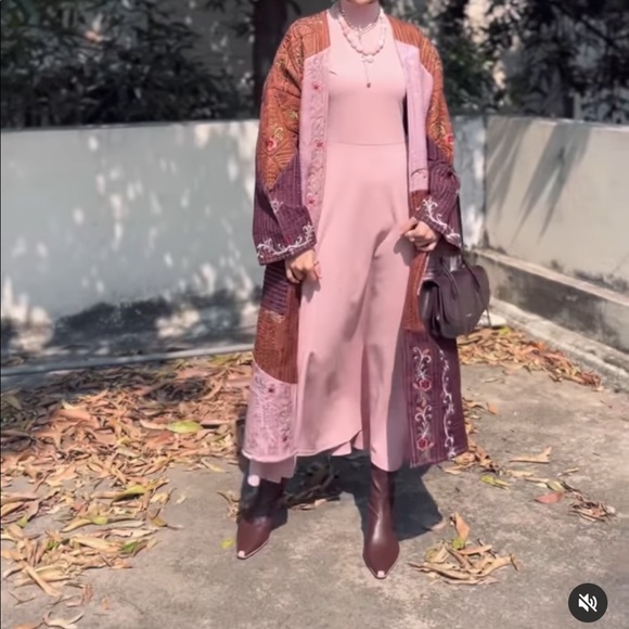 Zara | Jackets & Coats | Zara Embroidered Patchwork Kimono Limited ...